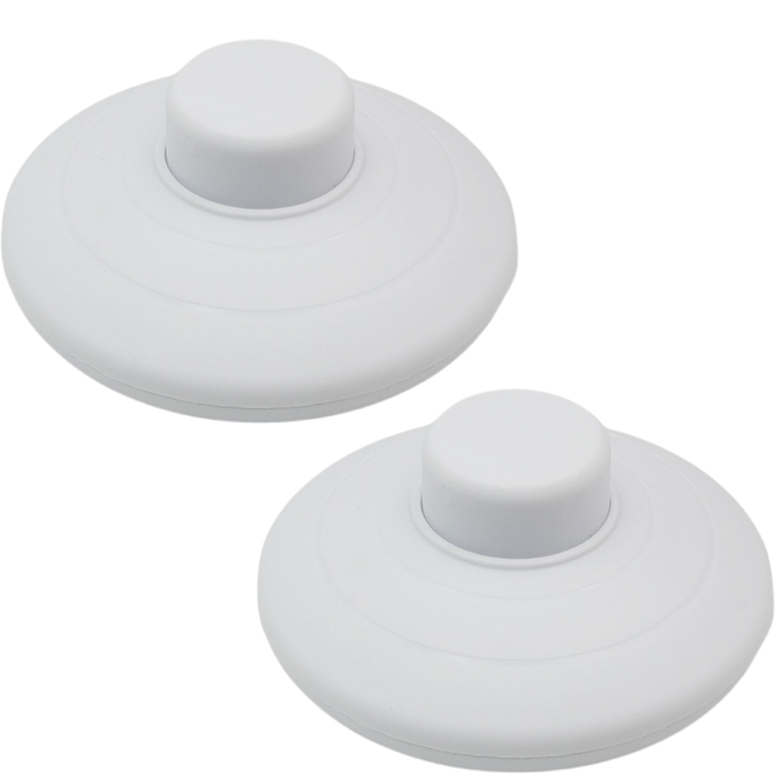 2Pcs Step on Button Control Floor Footswitch Round Reset Button Pedal ...
