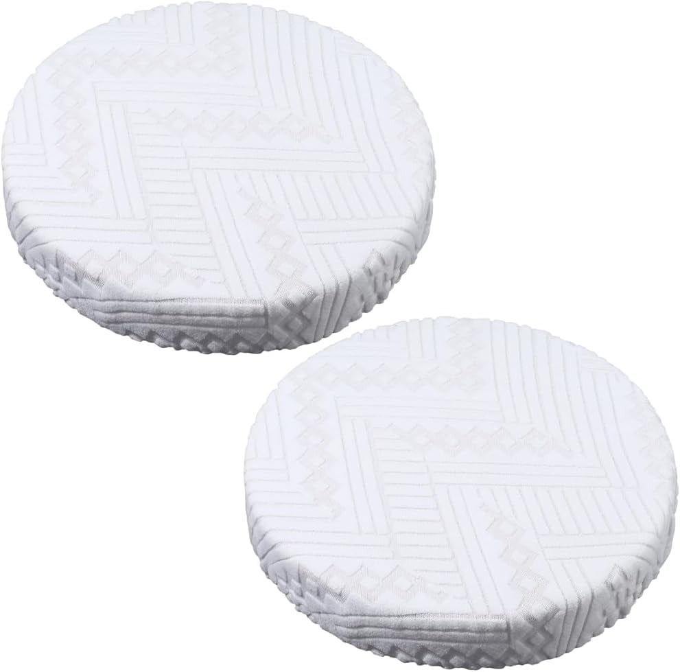 2Pcs Stool Covers Round Washable Round Stool Cushion Slipcover Elastic ...