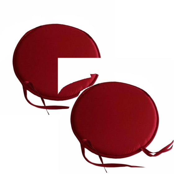 2Pcs Stool Seat Cushion Garden Room For Outdoor Pads Dining Chair Round ...