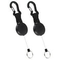 2Pcs Stretchable Key Ring Anti-lost Carabiner Key Chain Hanging Buckle ...