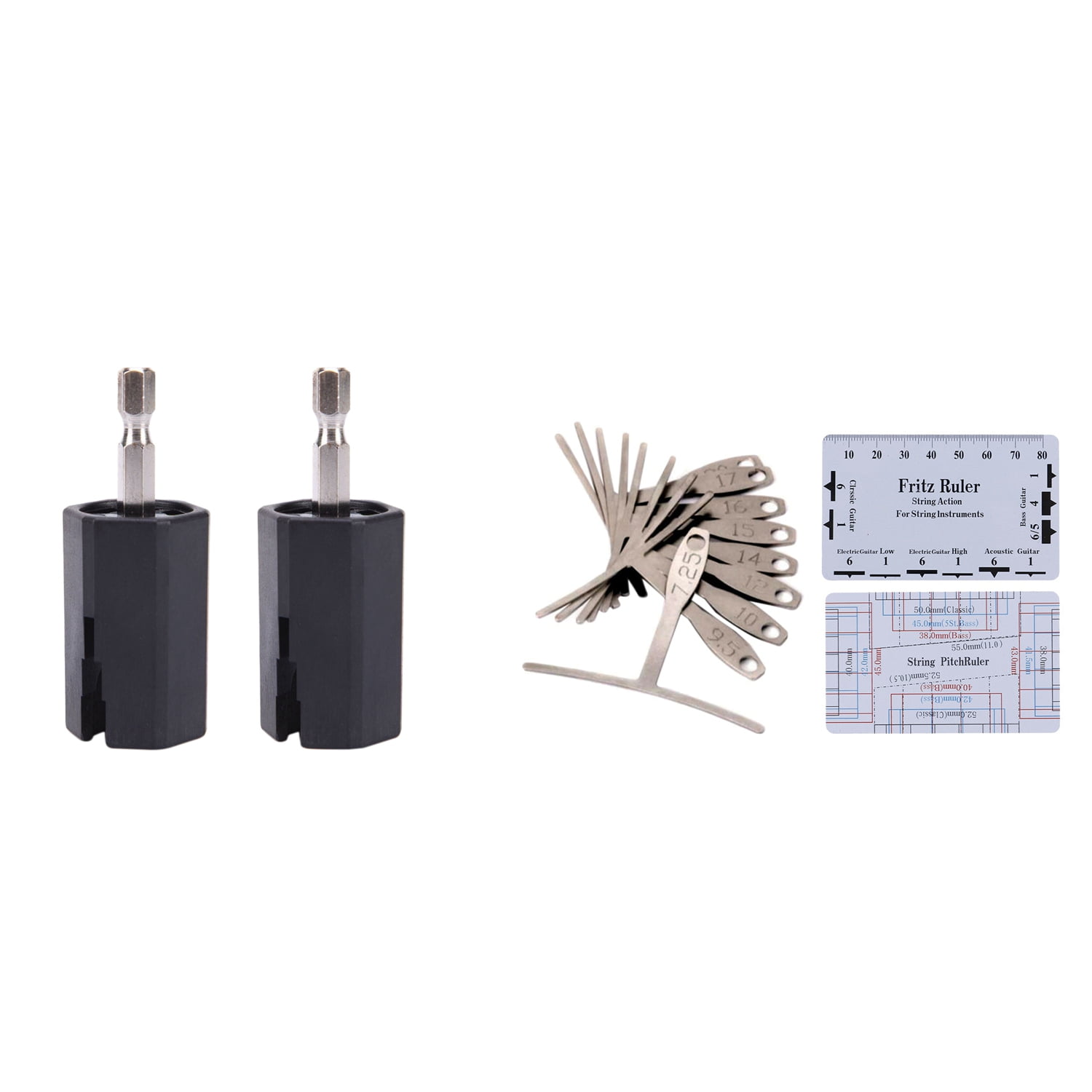 2Pcs String Winder Tuning Peg Puller Replace Electric Drill with Guitar ...