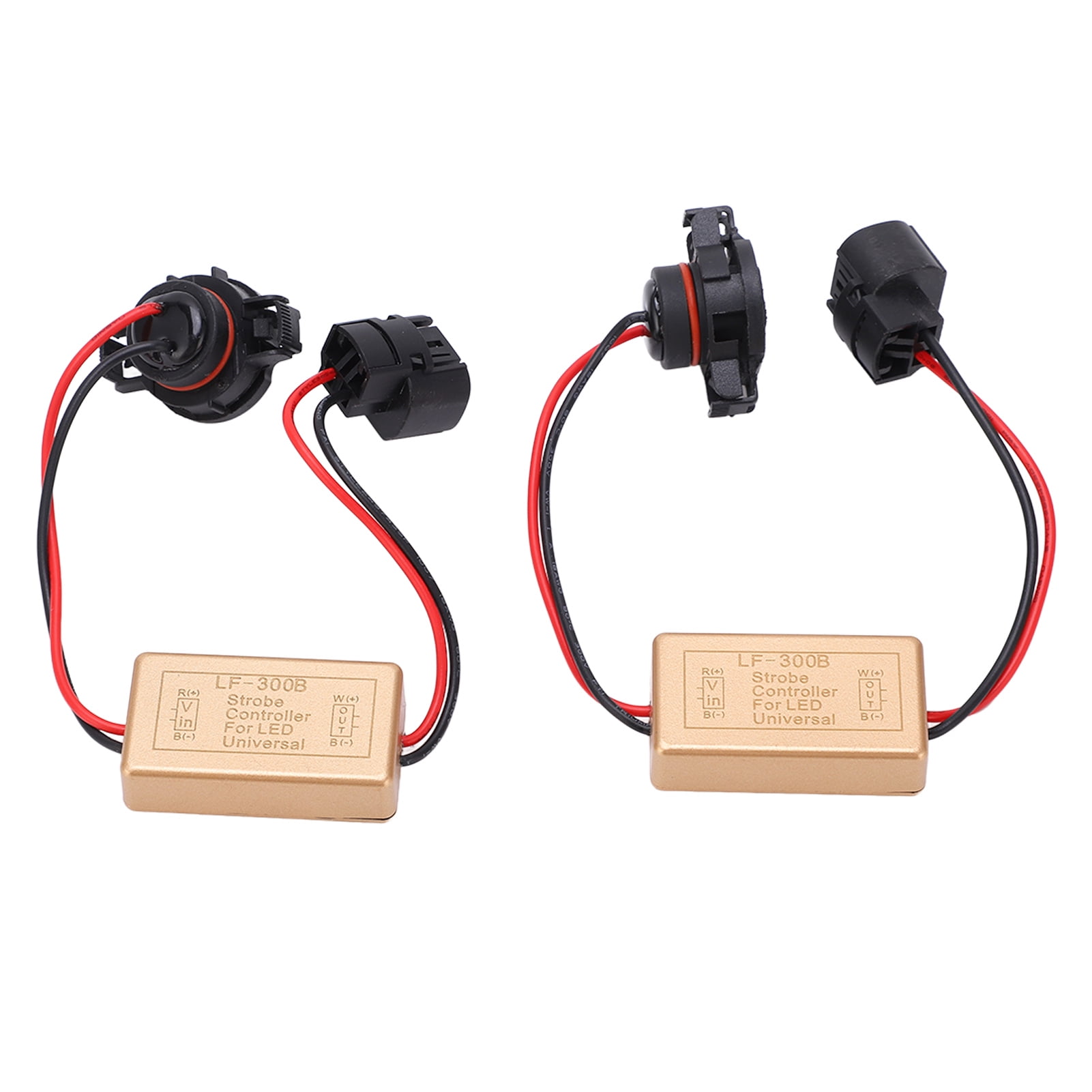 2Pcs Strobe Controller Blinking Flasher Module for LED Brake Tail Light Stop LF‑300B H16 ...