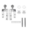 2Pcs Strong Metal Toilet Hinges Set Includes Mounting Hardware Bathroom ...