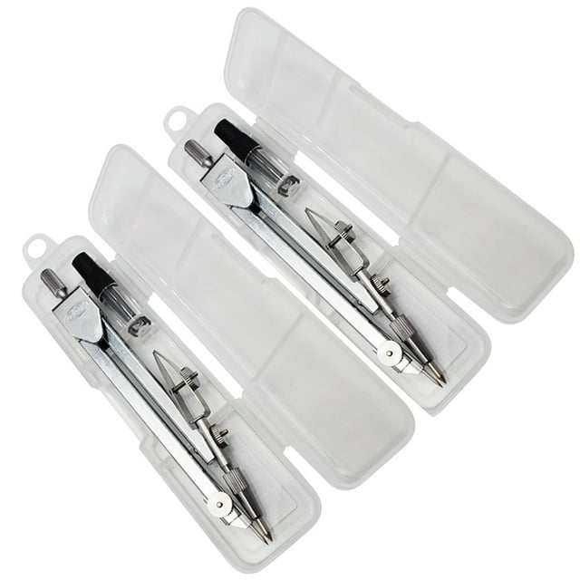 2Pcs Students Geometry Compasses Math Teaching Tools Drawing Drafting ...