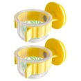 2Pcs Sturdy Feeding Cup Bird Feeder Bowls With Clips Pet Bird Bowls ...
