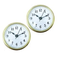 2Pcs Stylish 65MM Round Small Quartzs Clock Insert with Roman/Arabic ...