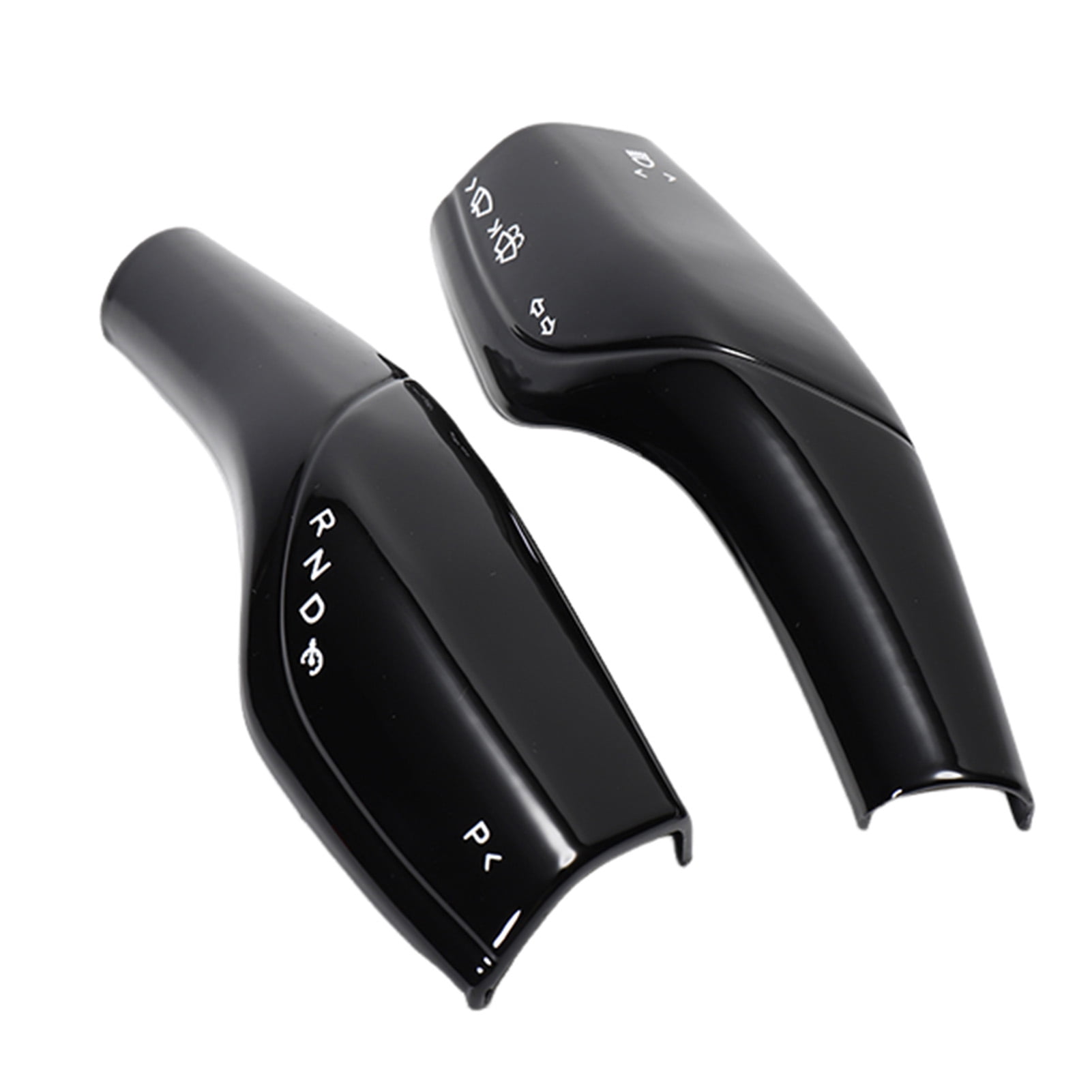 2Pcs Stylish Steering Lever Covers ABS Carbon Fiber Easy Installation ...