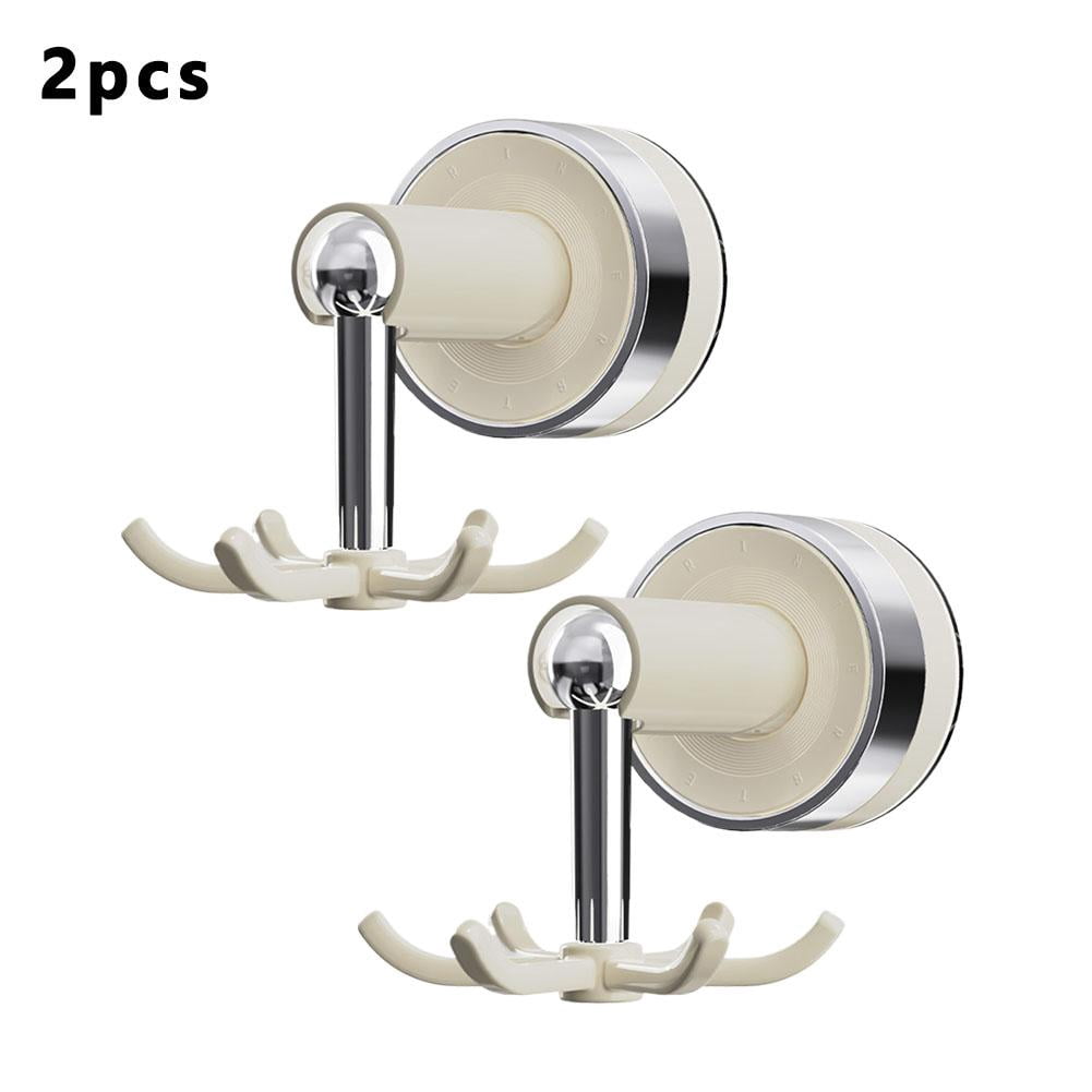 2Pcs Suction Cup Hooks 360 Rotating Heavy Duty Hanging Utensil Holder ...