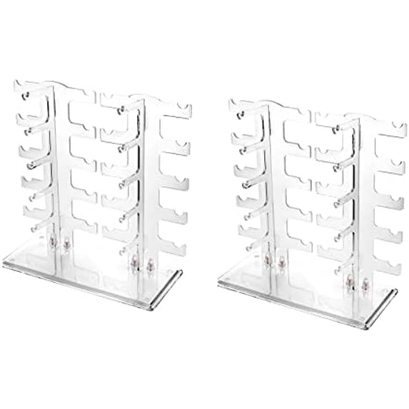 2Pcs Sunglasses Rack Holder Glasses Display Stand Transparent - Walmart.com