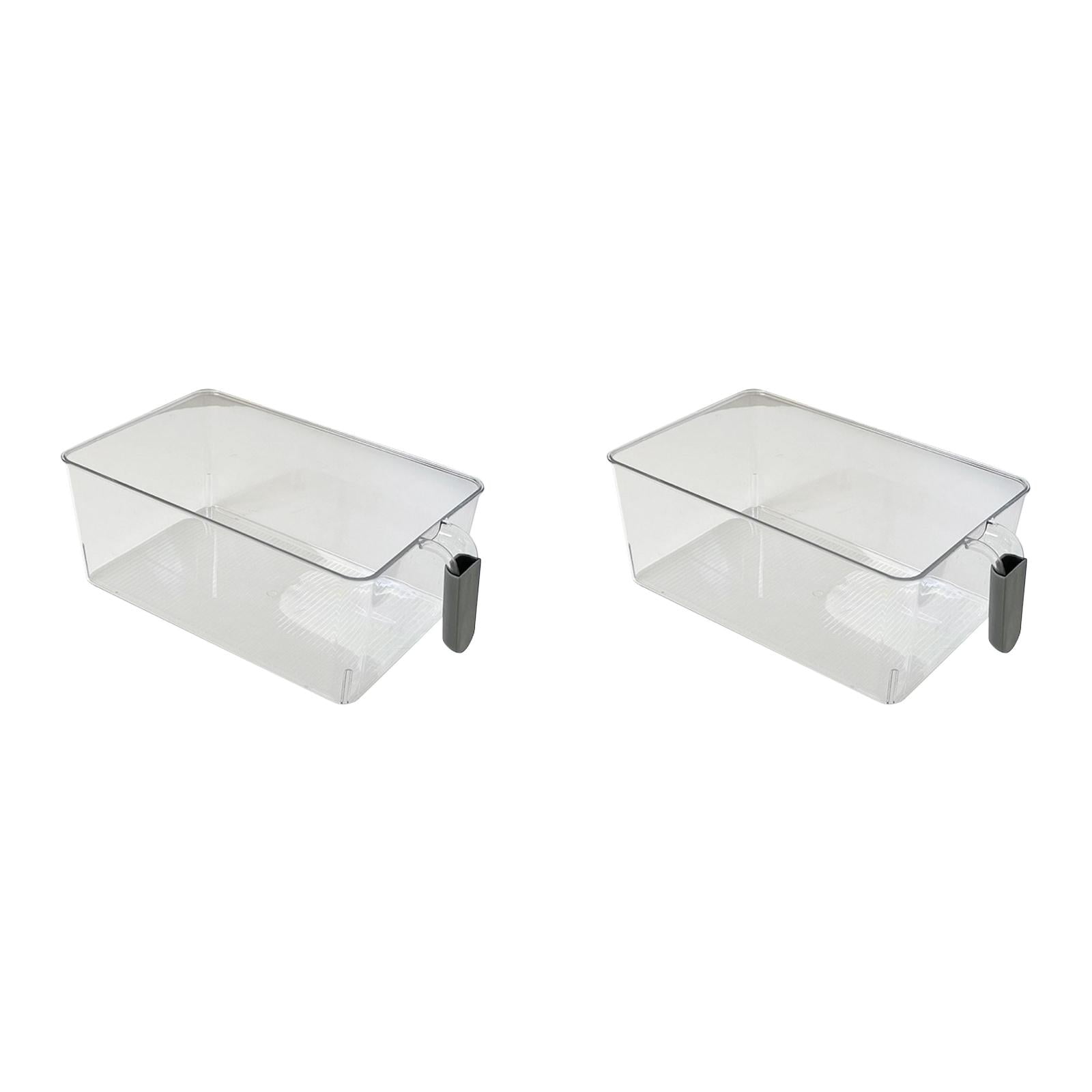 2Pcs Super Easy To Use Freezer Plastic Freezer With Pull Out Handle ...