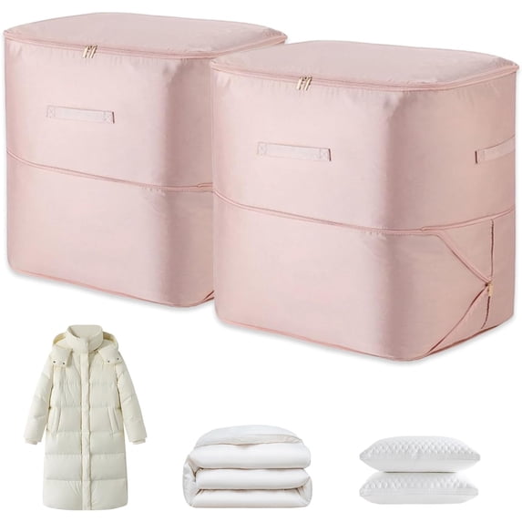 2Pcs Super Space Saving Self Compression Organizer, Space Saver Vacuum ...