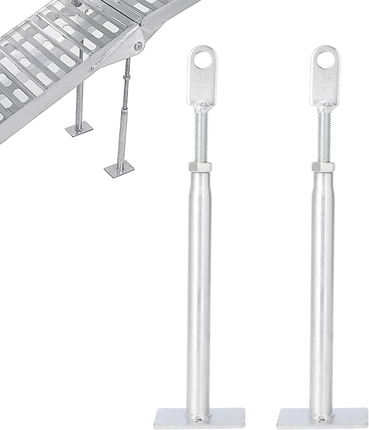 2Pcs Support Legs Aluminum on The Loading Ramps Folding Ramps Upgraded ...