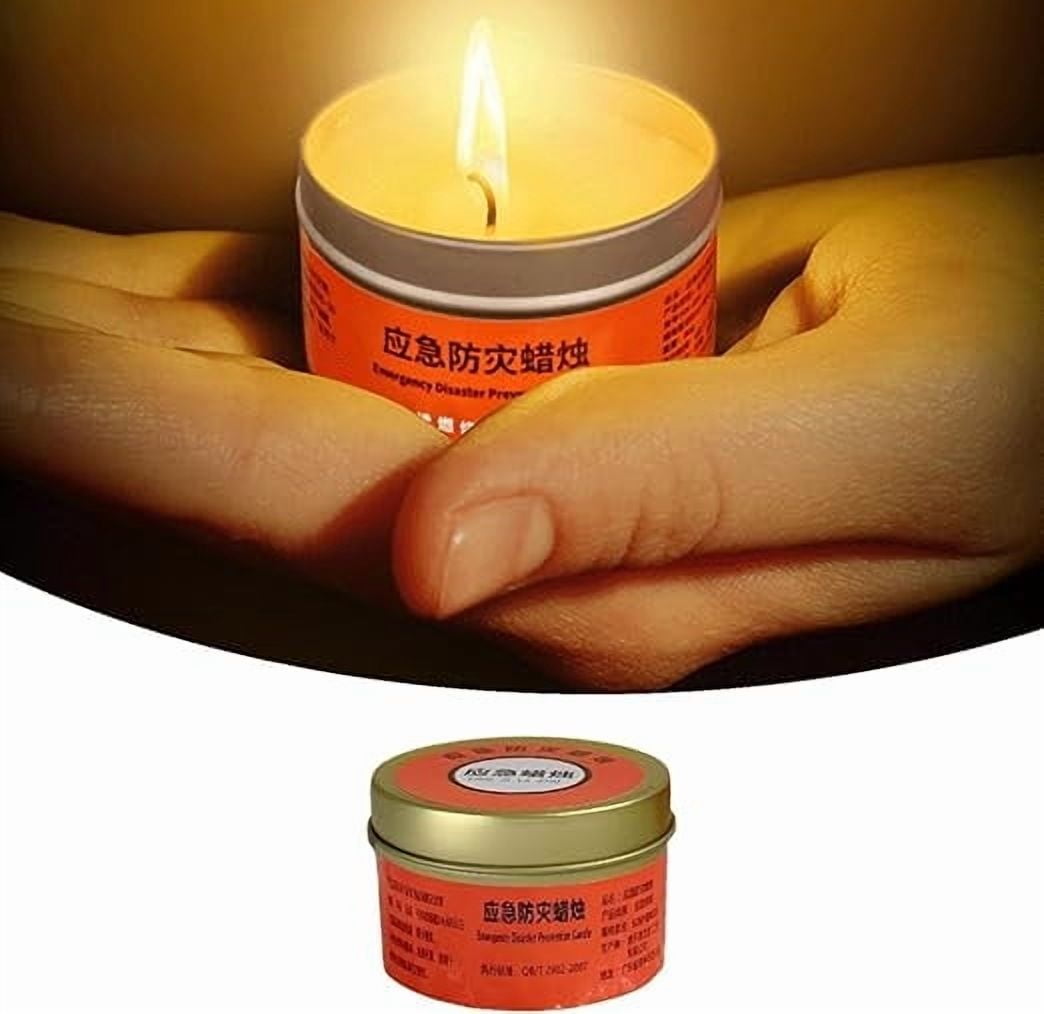 2Pcs Survival Candle, Yrmaups Long Burning Emergency Candle, Windproof ...