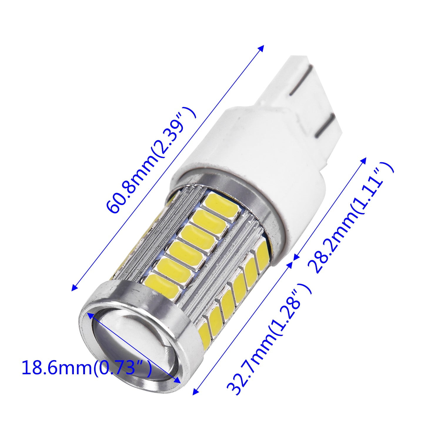 2Pcs T20 LED Bulbs 7443 7440 5630 33SMD Car Parking Position Lights ...