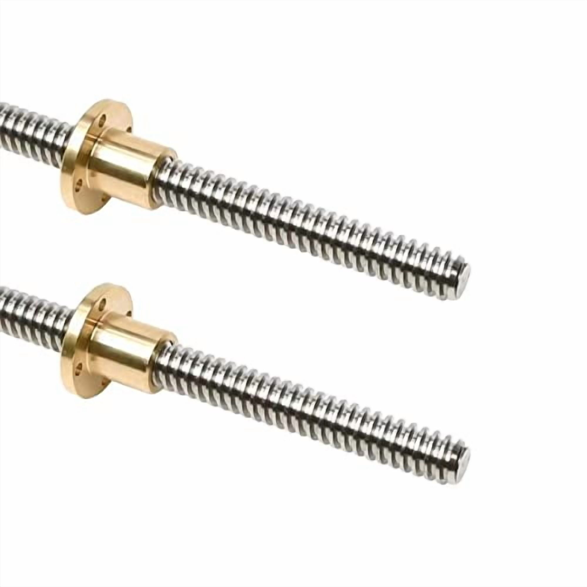 2Pcs T8 8mmT8 x 3 Tr8 x 3 Lead 58.27inch /1480mm Length with Brass Nuts ...