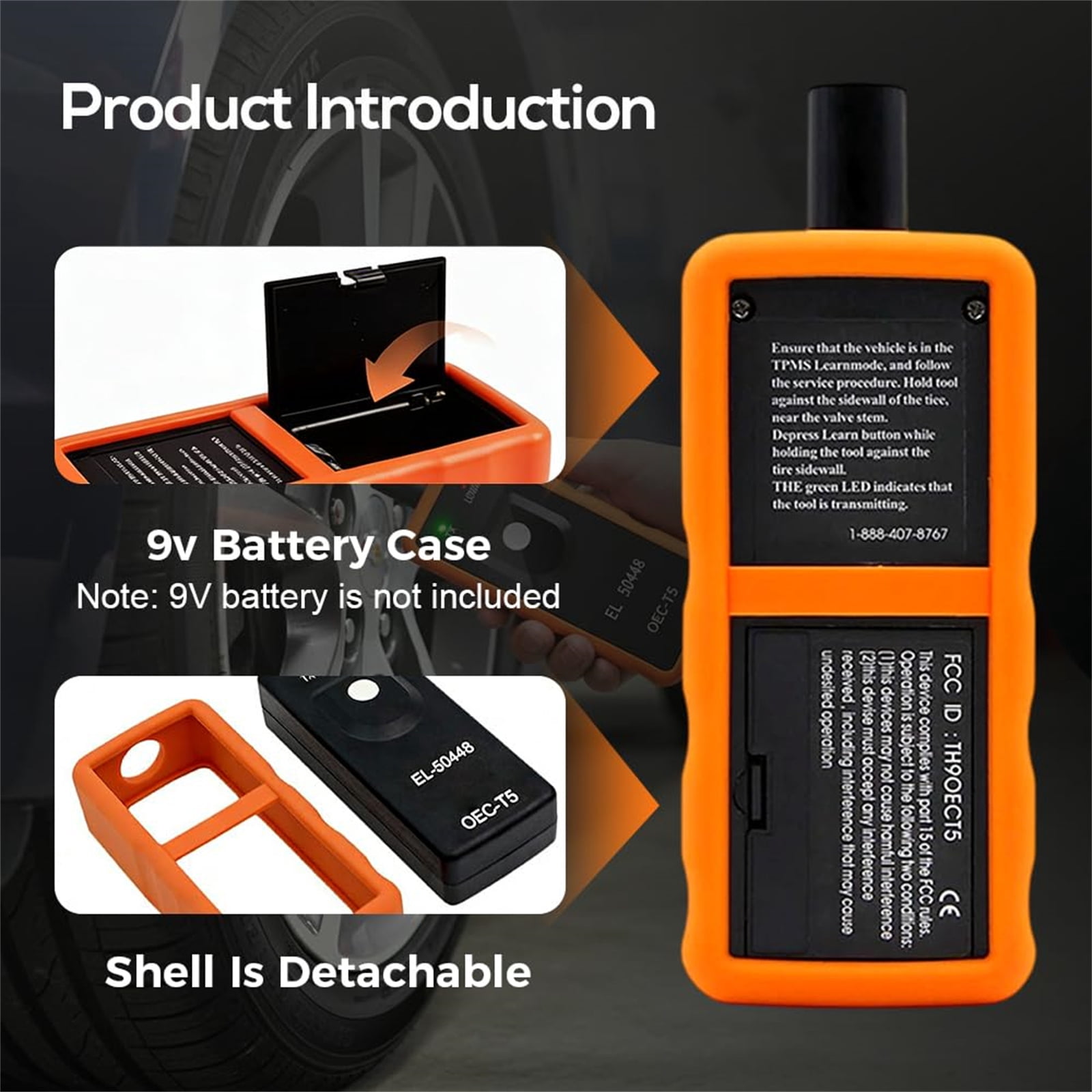 2Pcs TPMS Relearn Tool for Car Tire Sensor, EL-50448 Tire Pressure ...