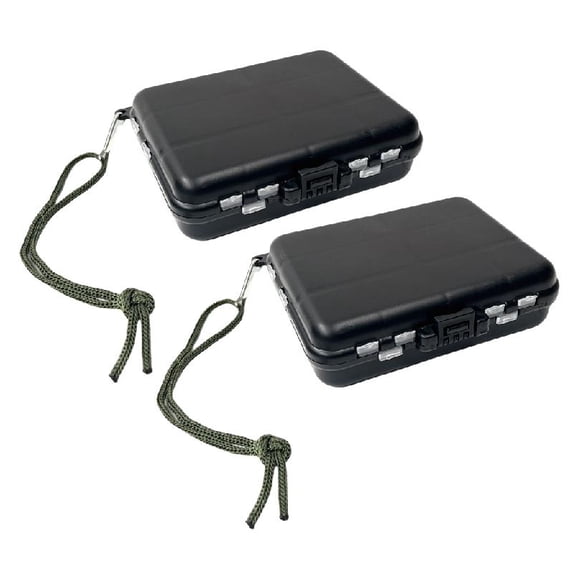 2Pcs Tackle Box Double Side Fishing Lures Baits Hooks Storage Container ...