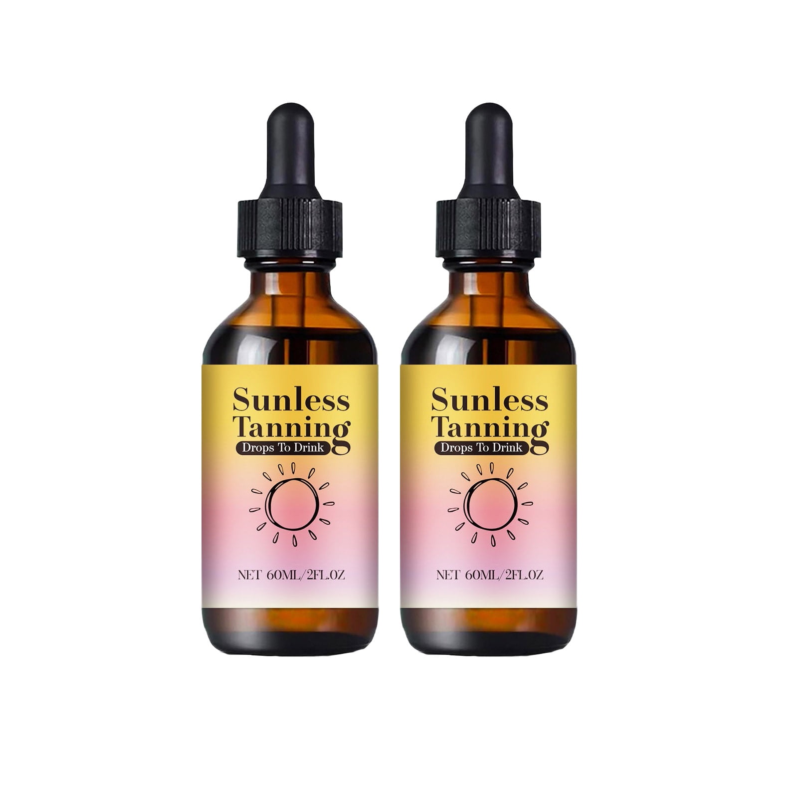 2Pcs Tan Sunless Tanner Drops for Self Tanning Body Tanning Drops ...