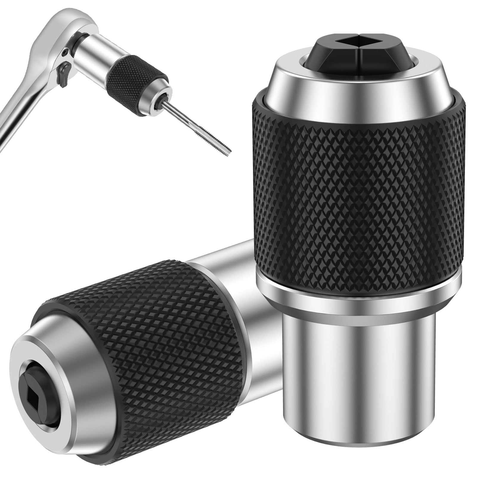 2Pcs Tap Socket Set Steel Tap Extractor Socket with Adjustable Jaw Tap ...