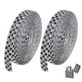 2Pcs Tartan Pattern Hotfix Glass Rhinestone Rhinestone Trimming Glass ...