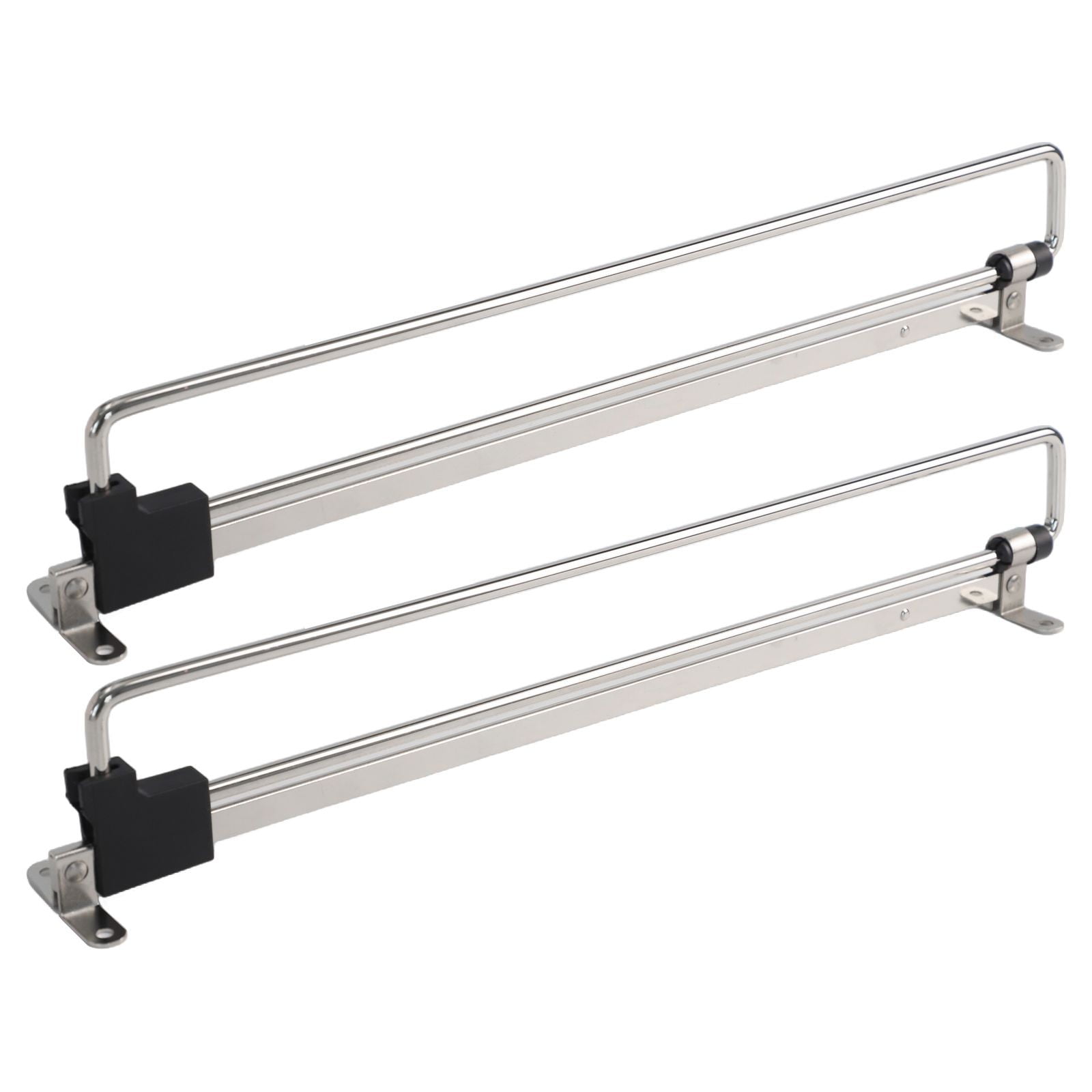 2Pcs Telescopic Clothes Rods Retractable Pull-Out Hanger For Clothes ...