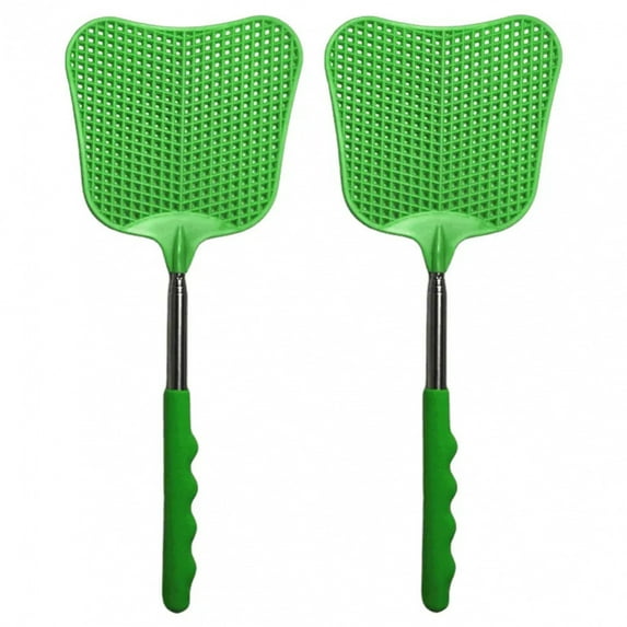 2Pcs Telescopic Fly Swatters with Anti-Slip Handle Extendable Fly ...
