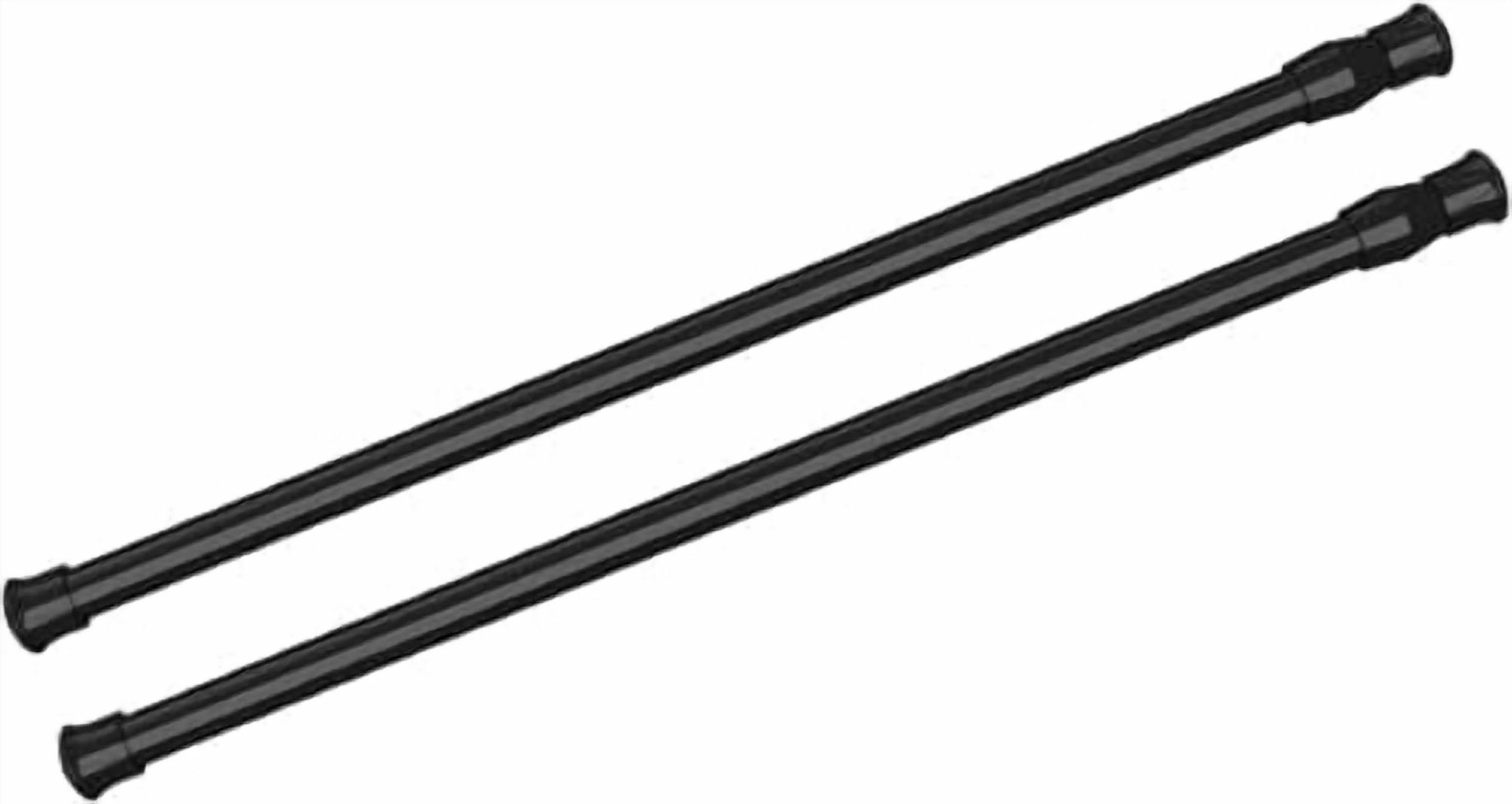 2Pcs Tension Rod Tier Window Short Curtain Rod,12 to 20inch, Black ...