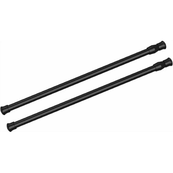 2Pcs Tension Rod Tier Window Short Curtain Rod,12 to 20inch, Black ...
