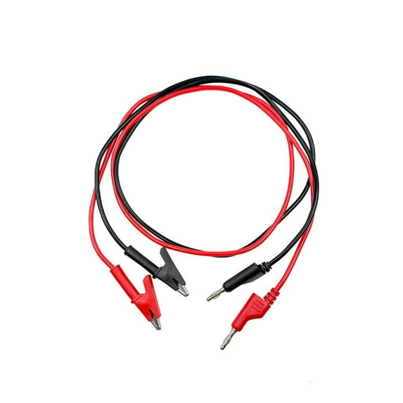 2Pcs Test Probes Leads Wire Cable Banana Plug to Alligator Clip Test ...