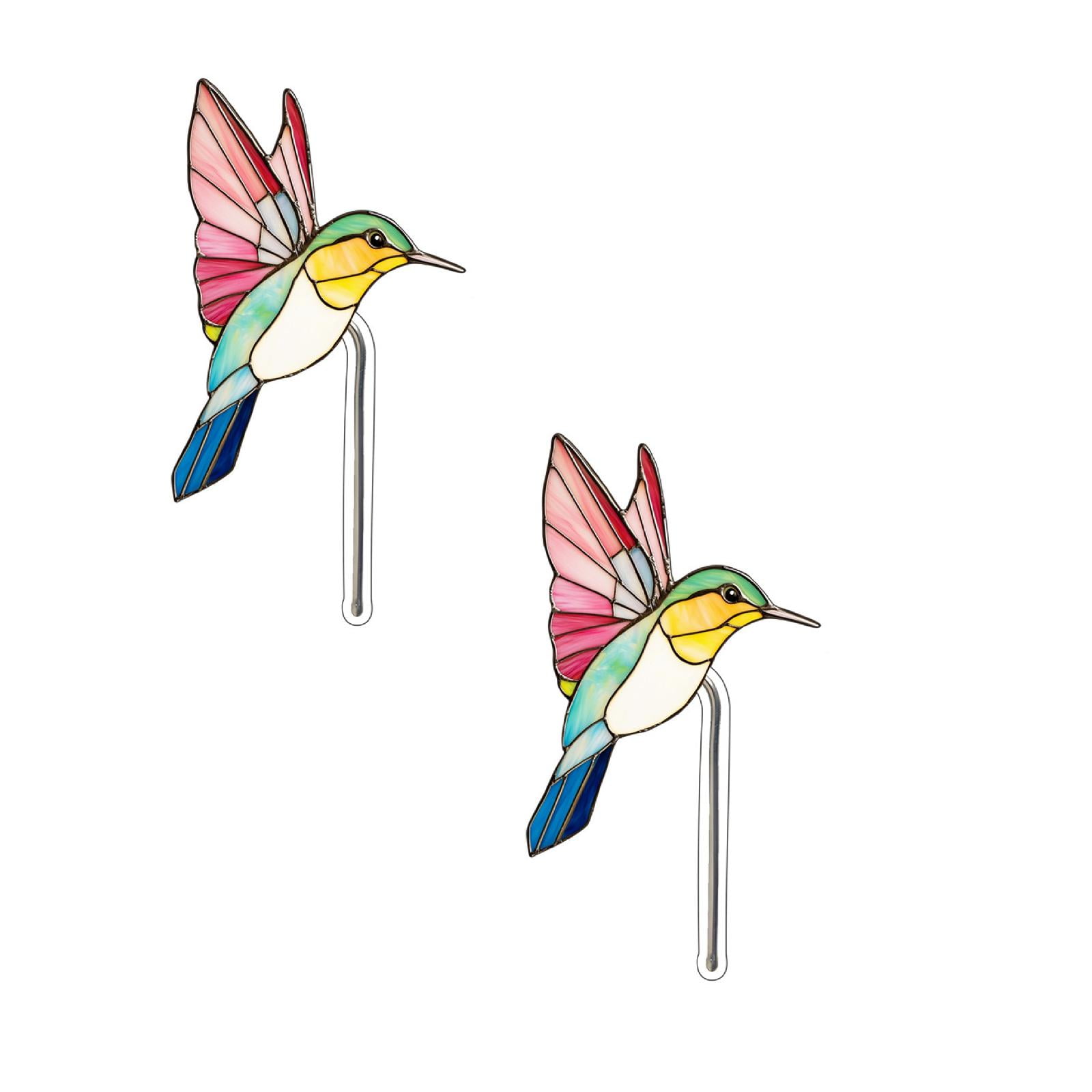 2Pcs The Acrylic Potted Bird Flower Pot Decoration Embellishes Your ...