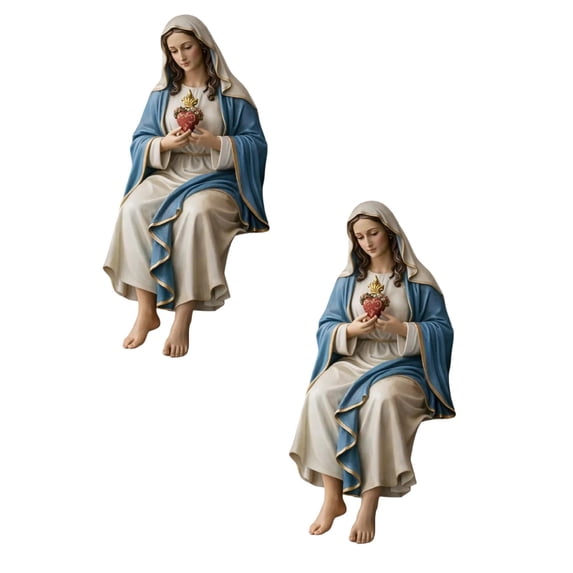 2Pcs The Statue Of The Immaculate Conception Of The Catholic Virgin ...