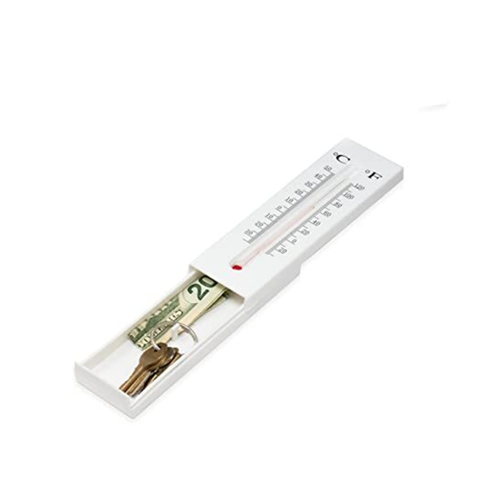 2Pcs Thermometer Decorative Hide Key Diversion Hidden Compartment ...