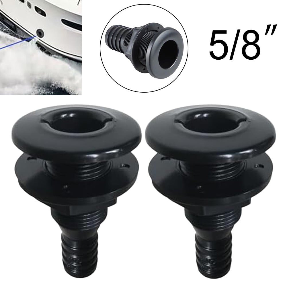 2Pcs Thru Hull Fitting Marine Through Hull Connector Fitting for Boats ...