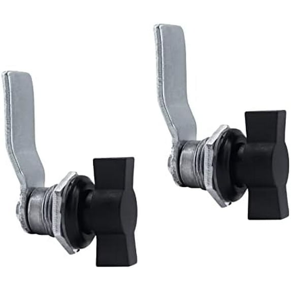 2Pcs Thumb Operated Offset Cam Locks, Black Handle Non-Locking ...