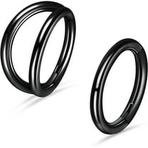 G23 Titanium Cartilage Earring Hoop: 16G 8mm 10mm 12mm Conch Helix ...