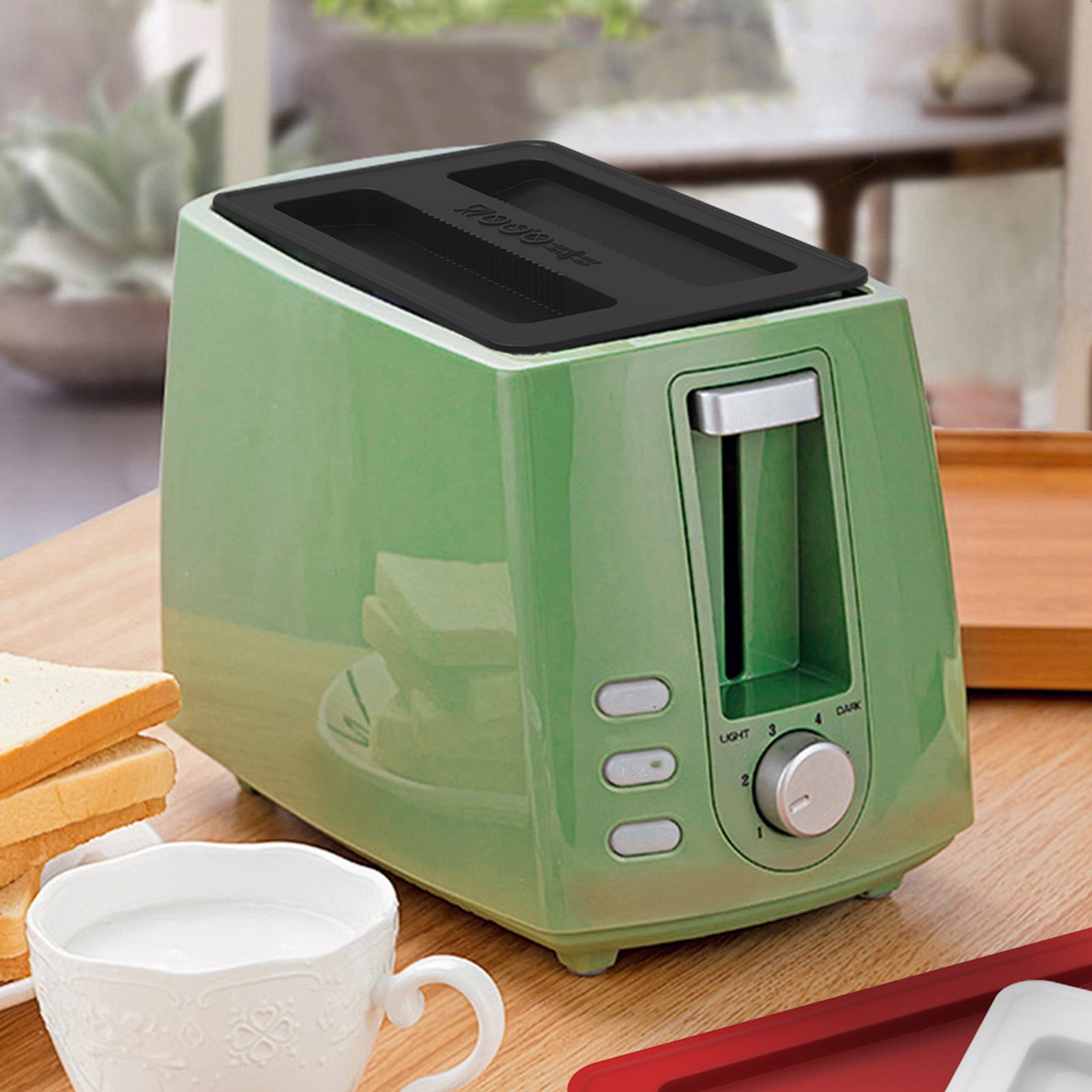 2Pcs Toaster Cover 2 Slice Silicone Toaster Dust Covers Bread Machine ...