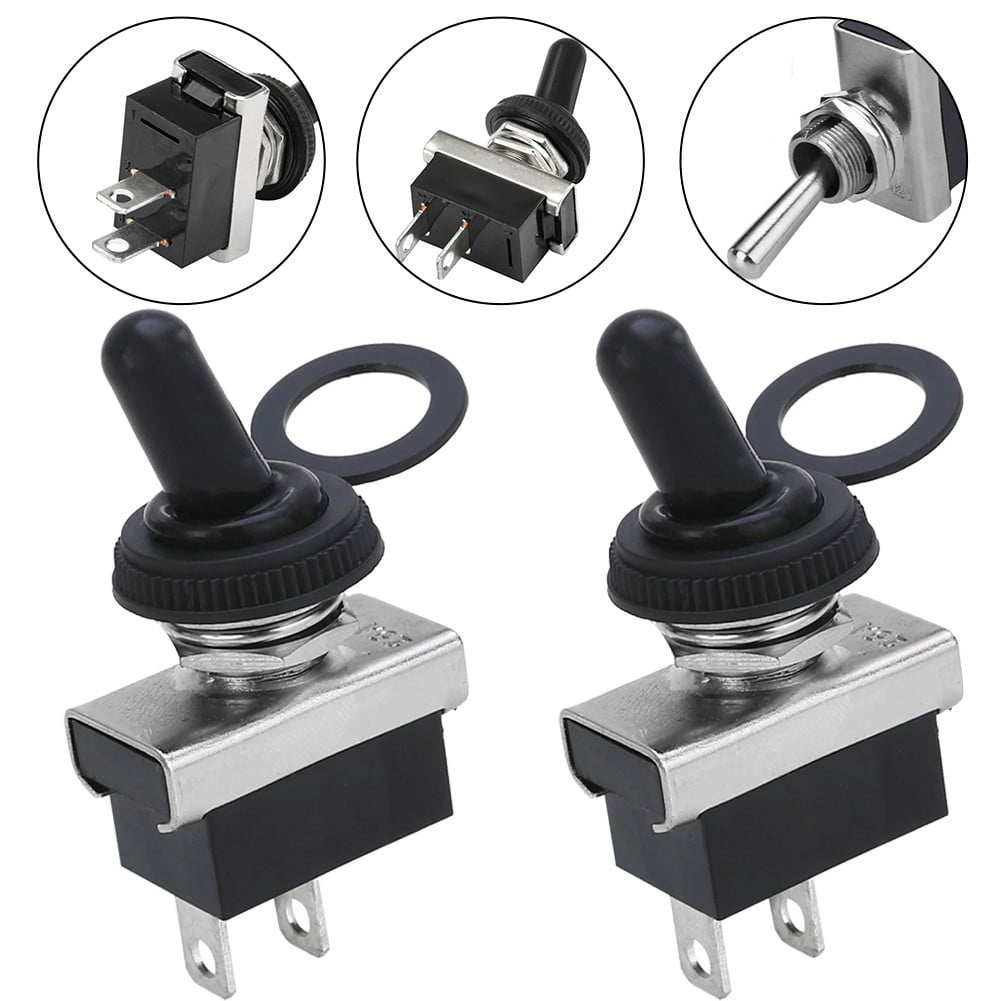 2Pcs Toggle Switch Kn3D-101 On/Off Switch 25A 12V 2 Pin Locking ...
