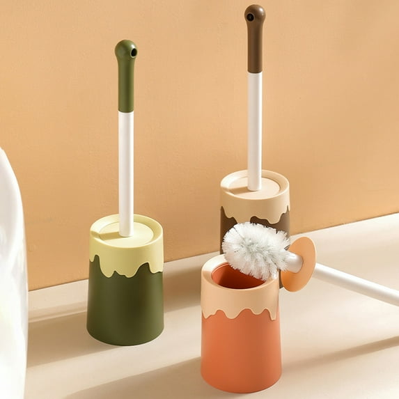 2Pcs Toilet Brush Kadlawus Toilet Brush Set with Holder, Ice Cream ...