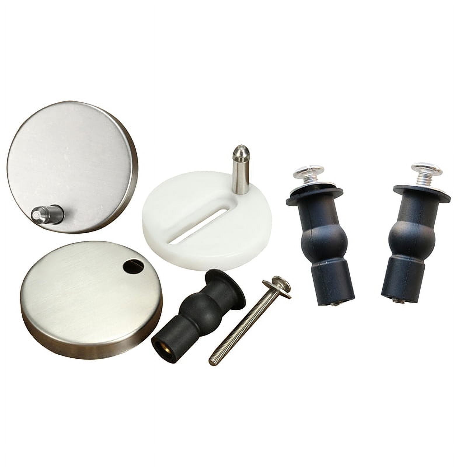 2Pcs Toilet Screws Top Fix Hinge Pack & 2x Toilet Hinge Hole Fixings ...