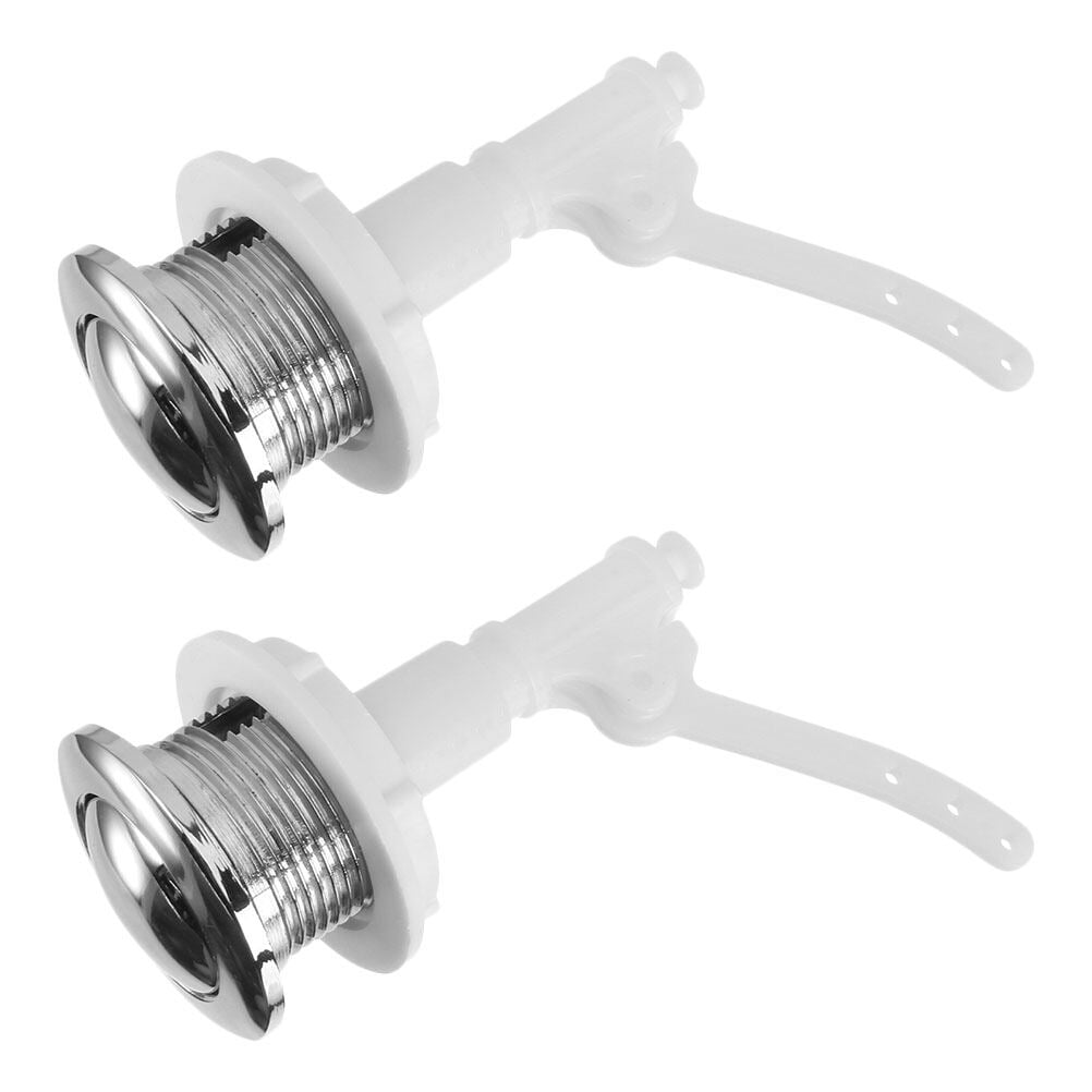 2Pcs Toilet Water Tank Push Buttons Sturdy Push Button Rod Closestool ...