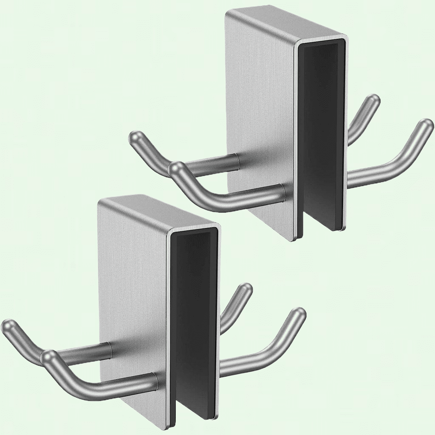 2Pcs Towel Hooks Over Shower Door, Stainless Steel Double-sided Shower ...