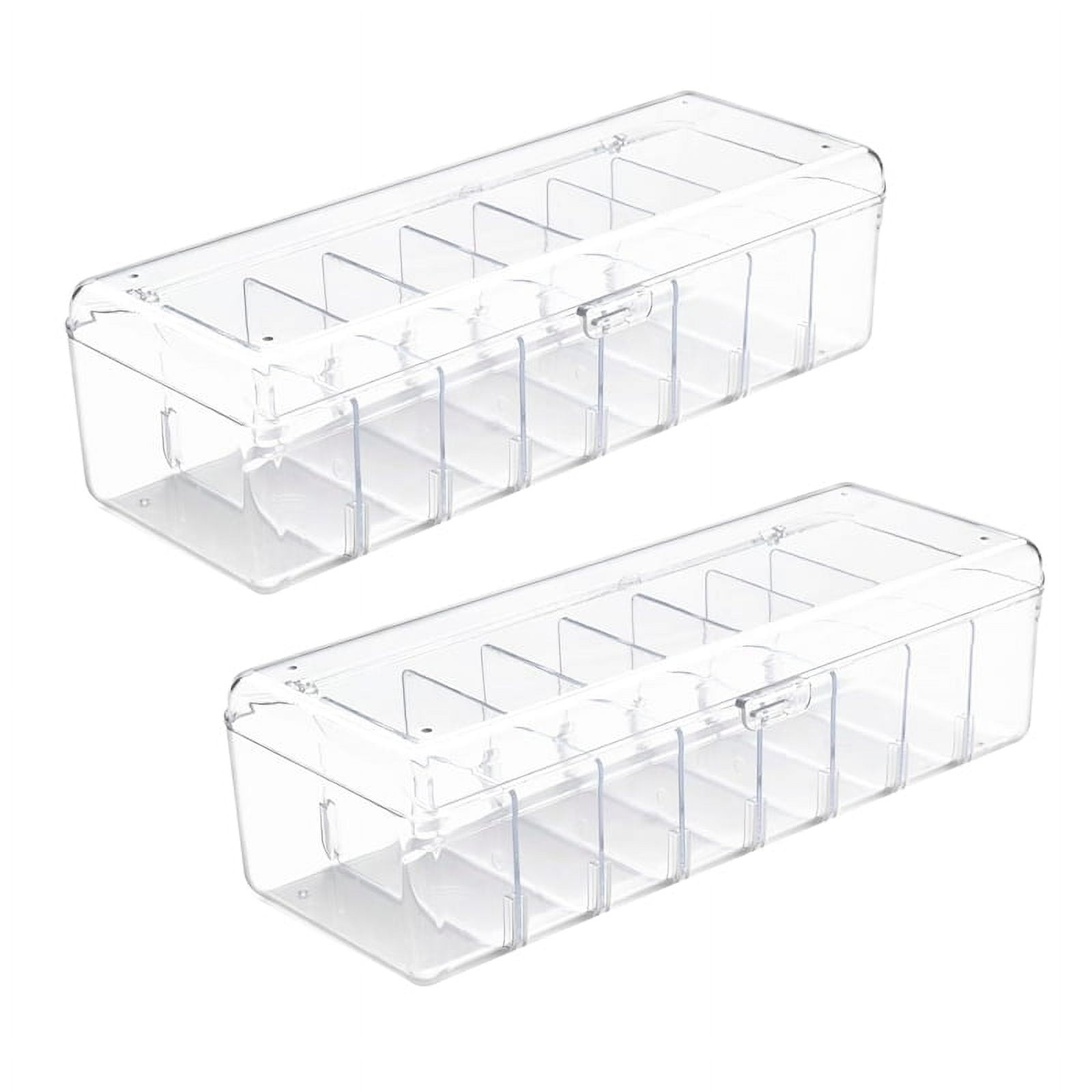 2Pcs Trading Card Storage Box, Card Storage Box Plastic, Trading Card ...