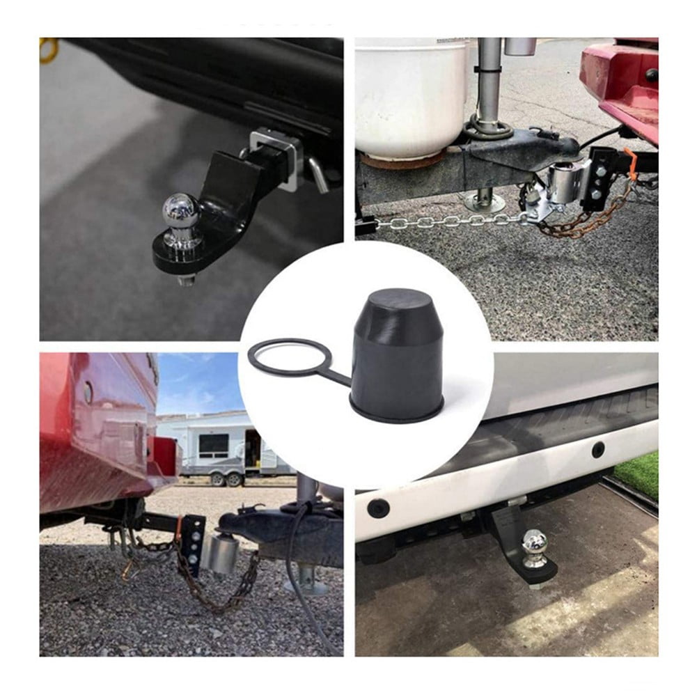 2PCS Trailer Hitch Ball Tow Bar Cover Protection Cap for Caravan Truck ...