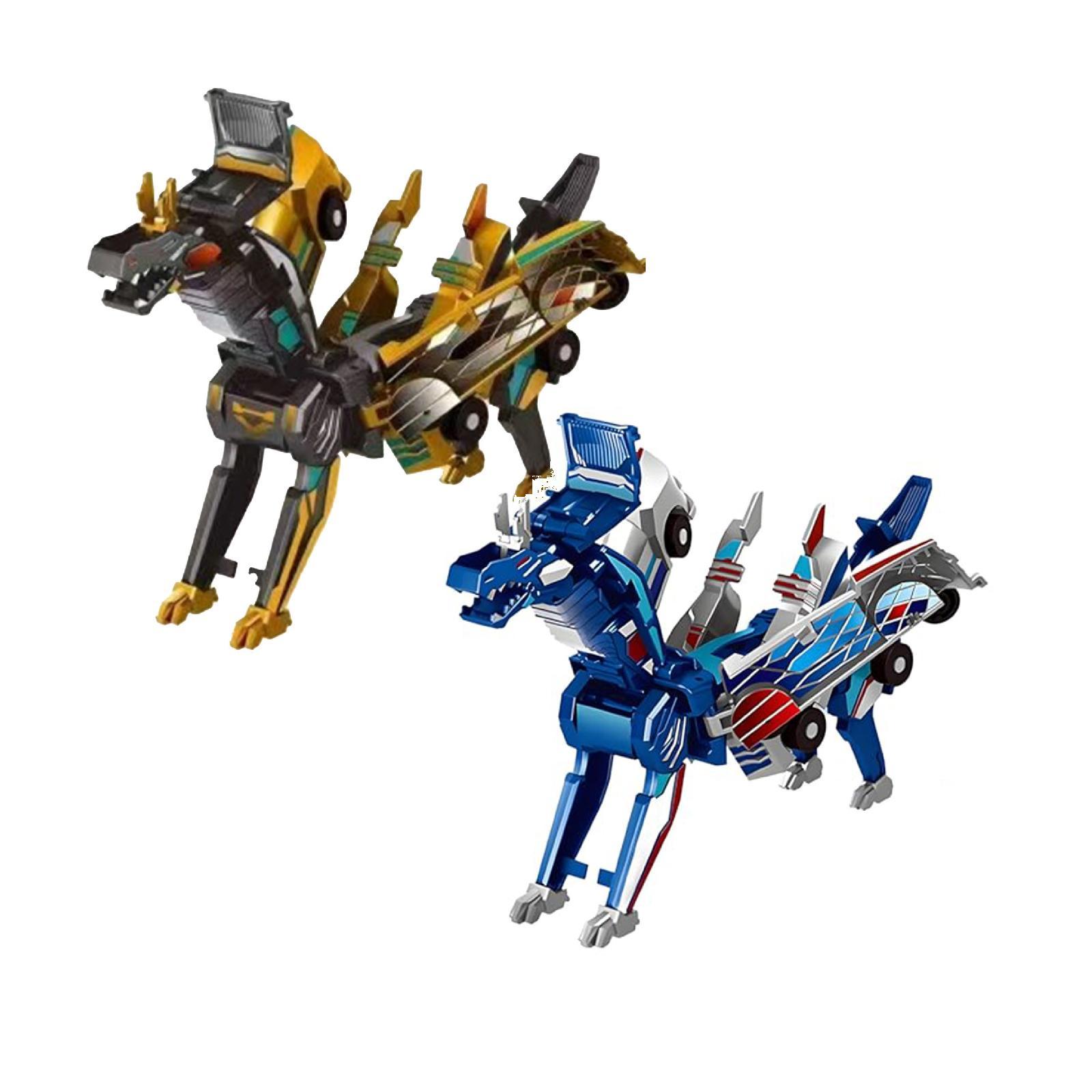 2Pcs Transformer Car Toy Collision To Magical Automatic Transformer Toy ...