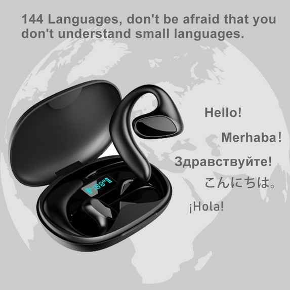 2Pcs Translator Earbuds Under $5! Yannianjz Language Translator Earbuds ...