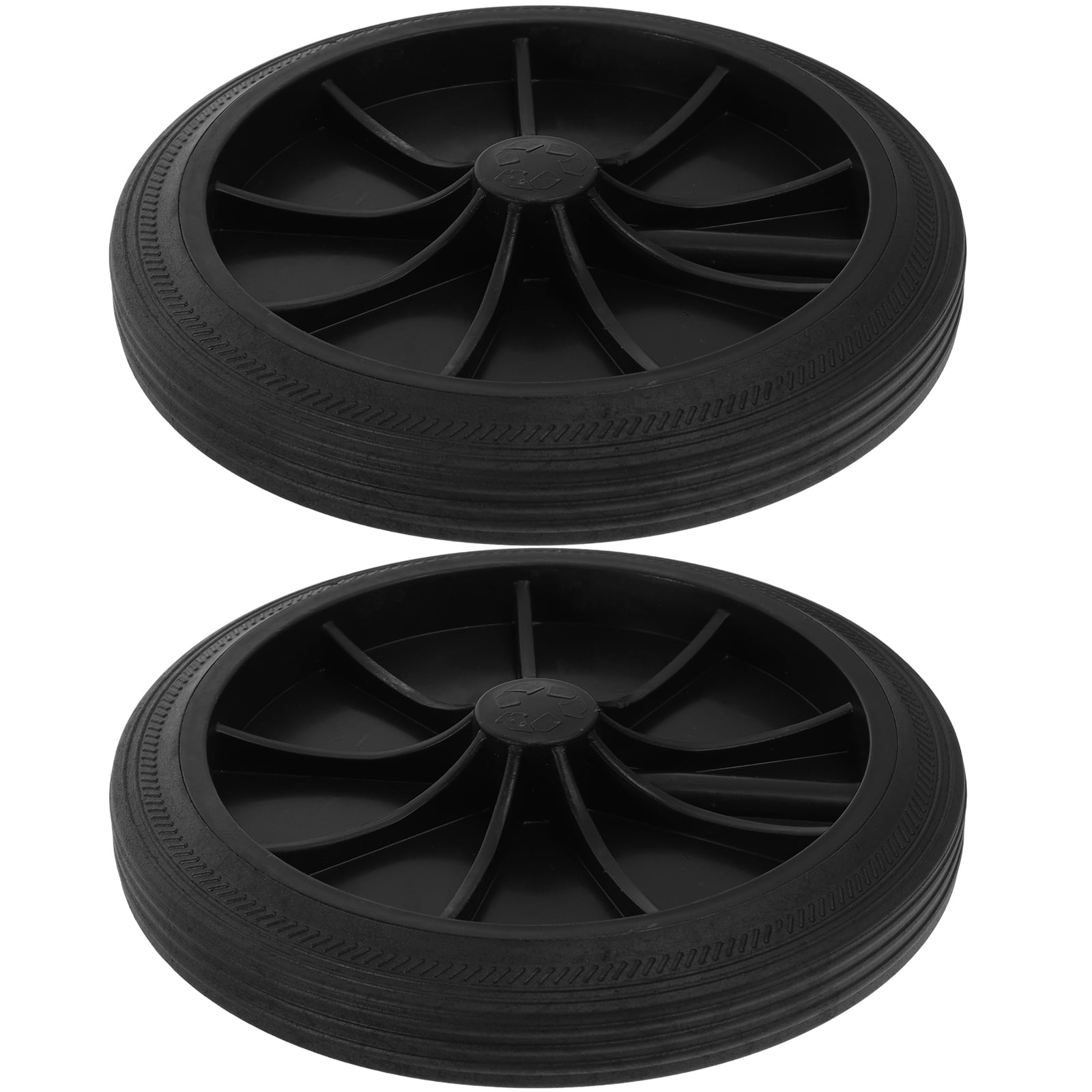 2Pcs Trash Can Wheels Wheeled Can Pulley Outdoor Trash Can Wheels Tools ...