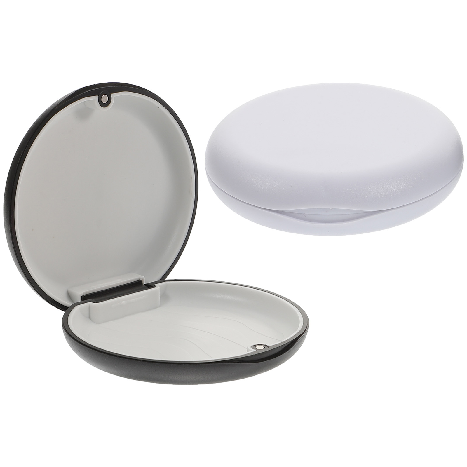 2Pcs Travel Retainer Box Retainer Case Magnetic Denture Box Portable ...