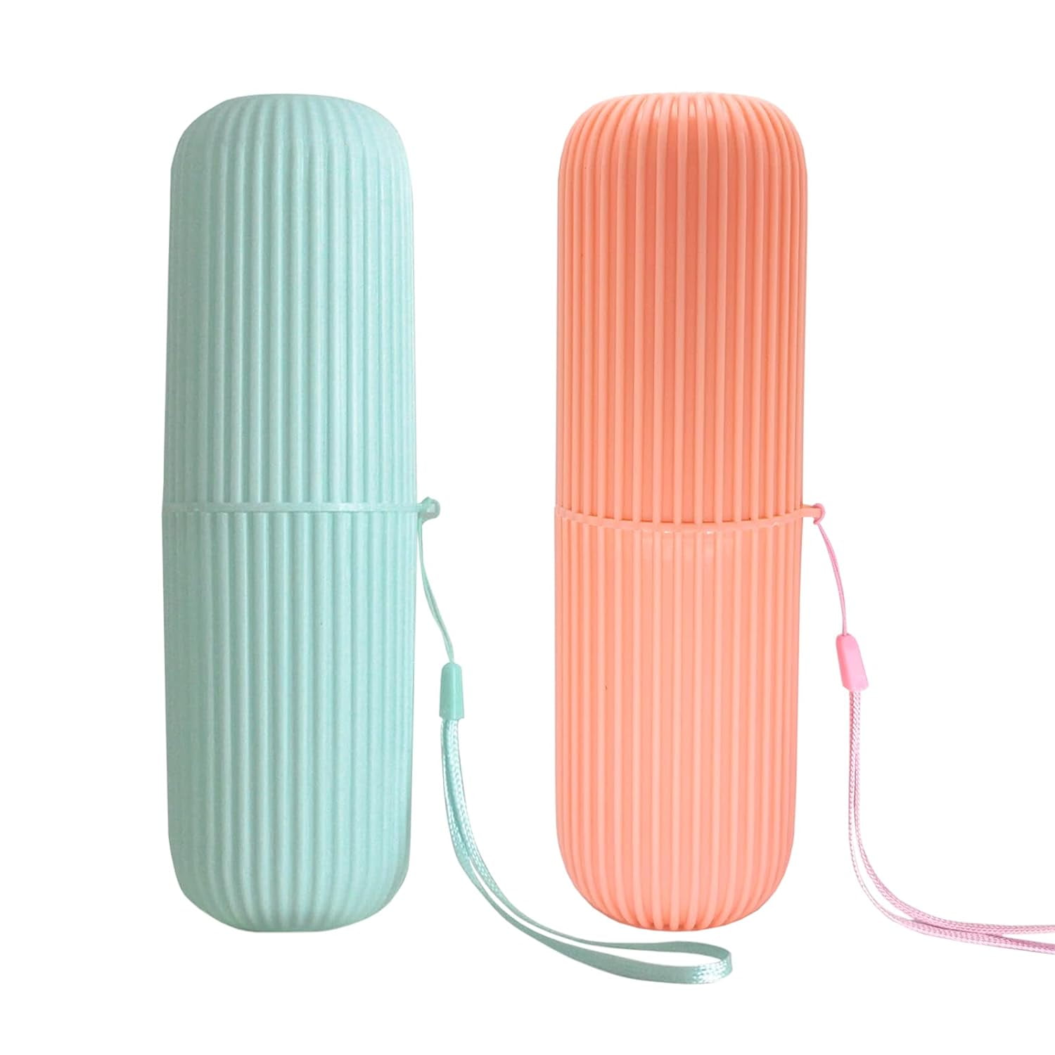 2Pcs Travel Toothbrush Holder, Portable Toothbrush Cup Case Long 7.7 ...