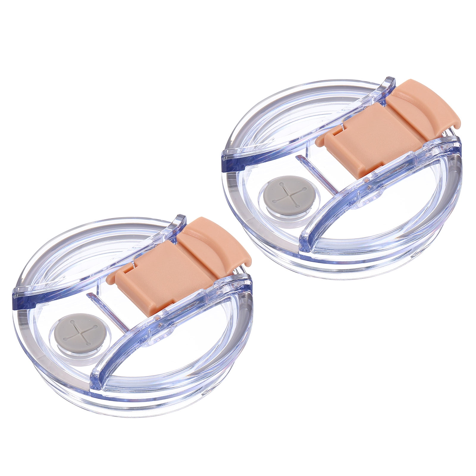 2Pcs Tumbler Replacement Lids, 40oz Flip Spill Stopper Straw Cup Lid ...