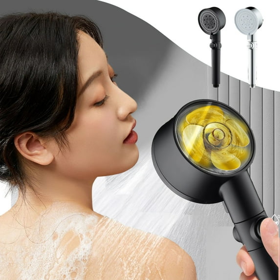 2Pcs Turbo Shower Head Yannianjz High Pressure Shower Head, Turbo Bath ...